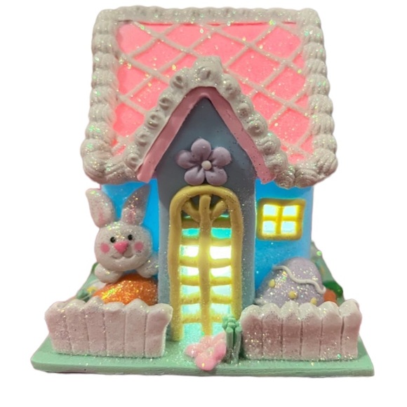 Holiday | New Pastel Easter Bunny Clay Dough Led Light Up Gingerbread ...